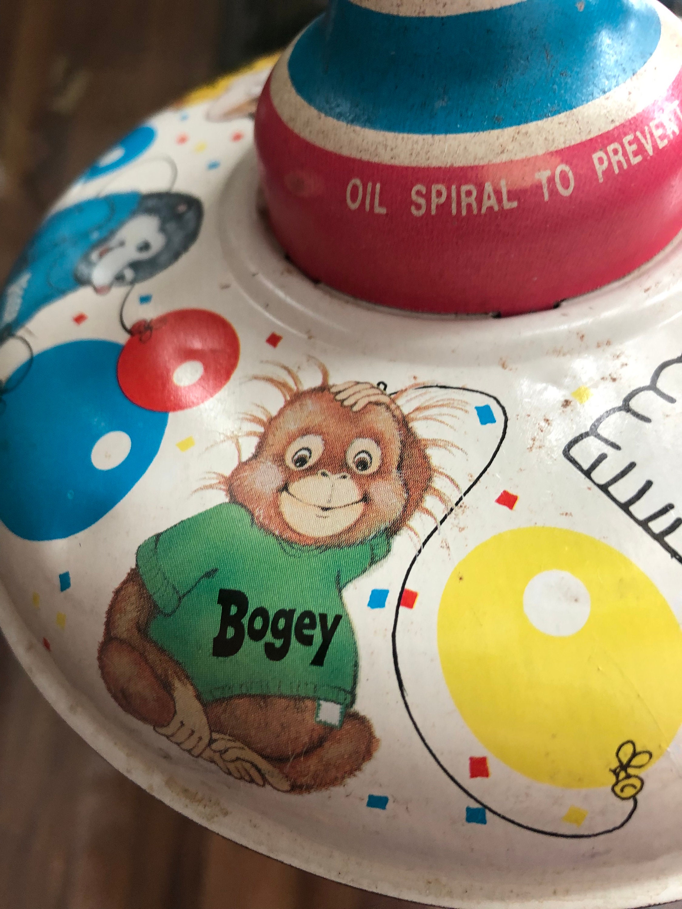 Vintage Shirt Tales Spinning Metal Top Toy - Etsy