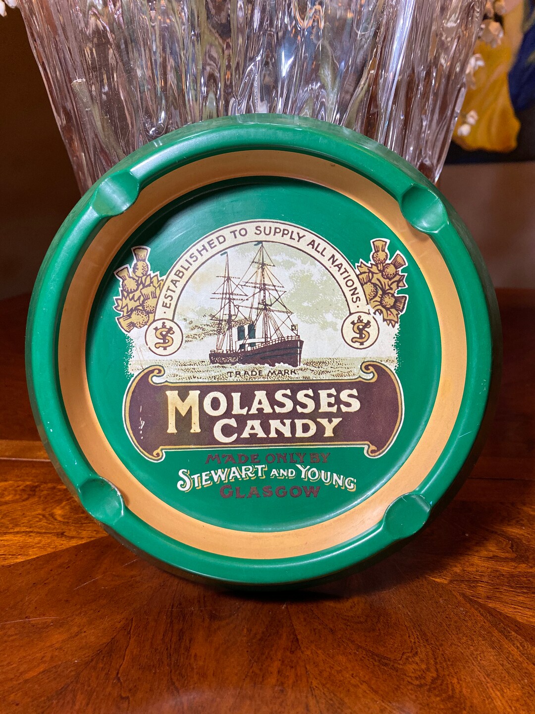 Vintage Molasses Candy Ashtray Stewart and Young Glasgow - Etsy