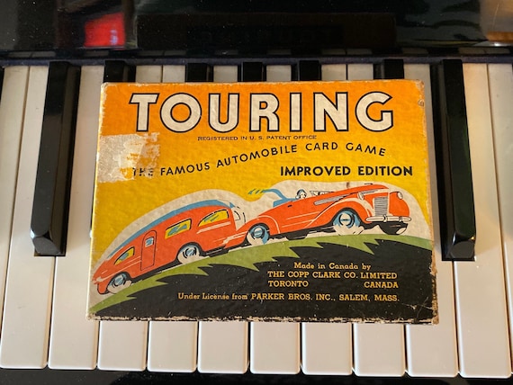 Vintage Touring Car Card Game 1947 - Etsy