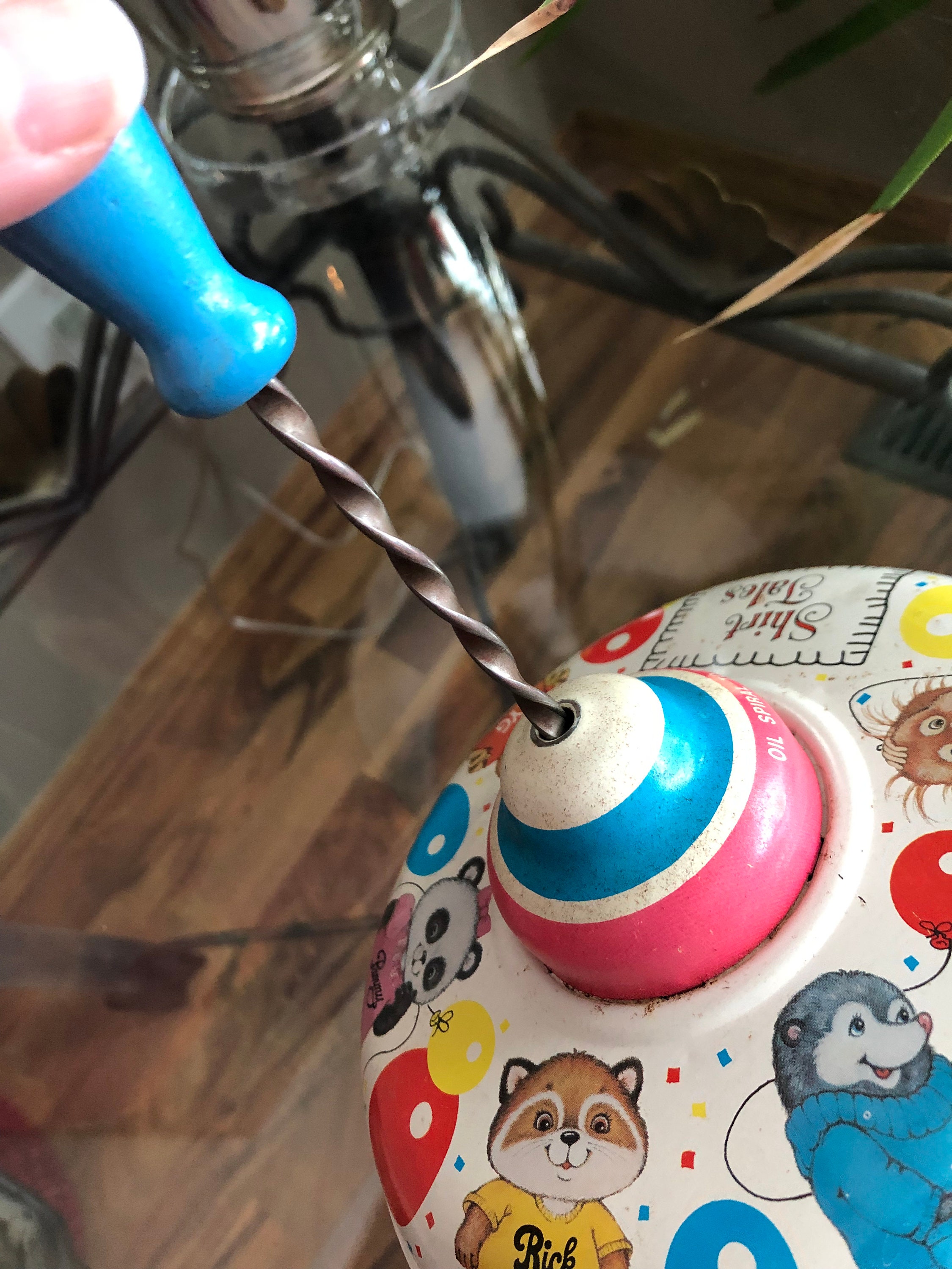 Vintage Shirt Tales Spinning Metal Top Toy - Etsy