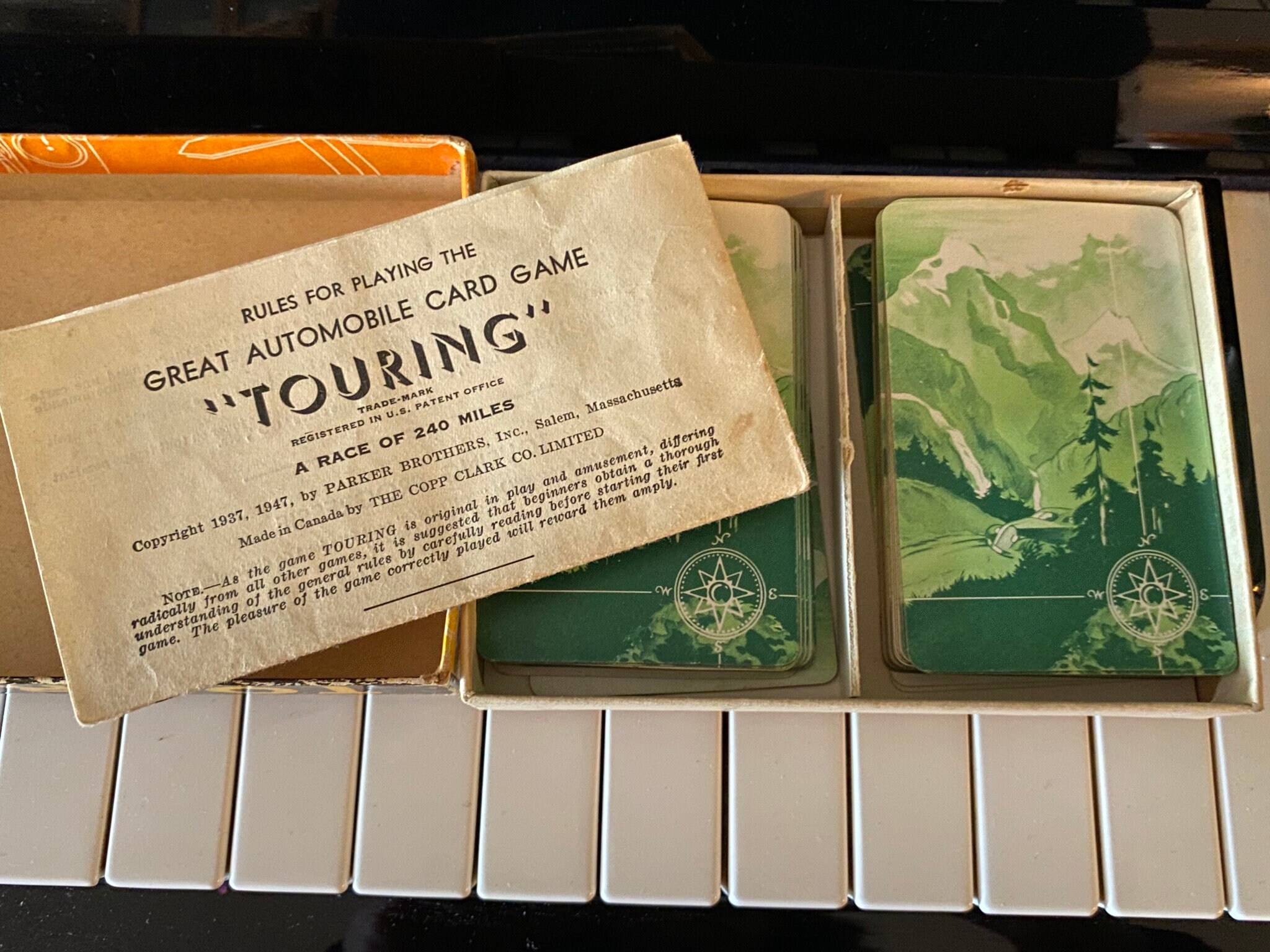 Vintage Touring Car Card Game 1947 - Etsy Canada