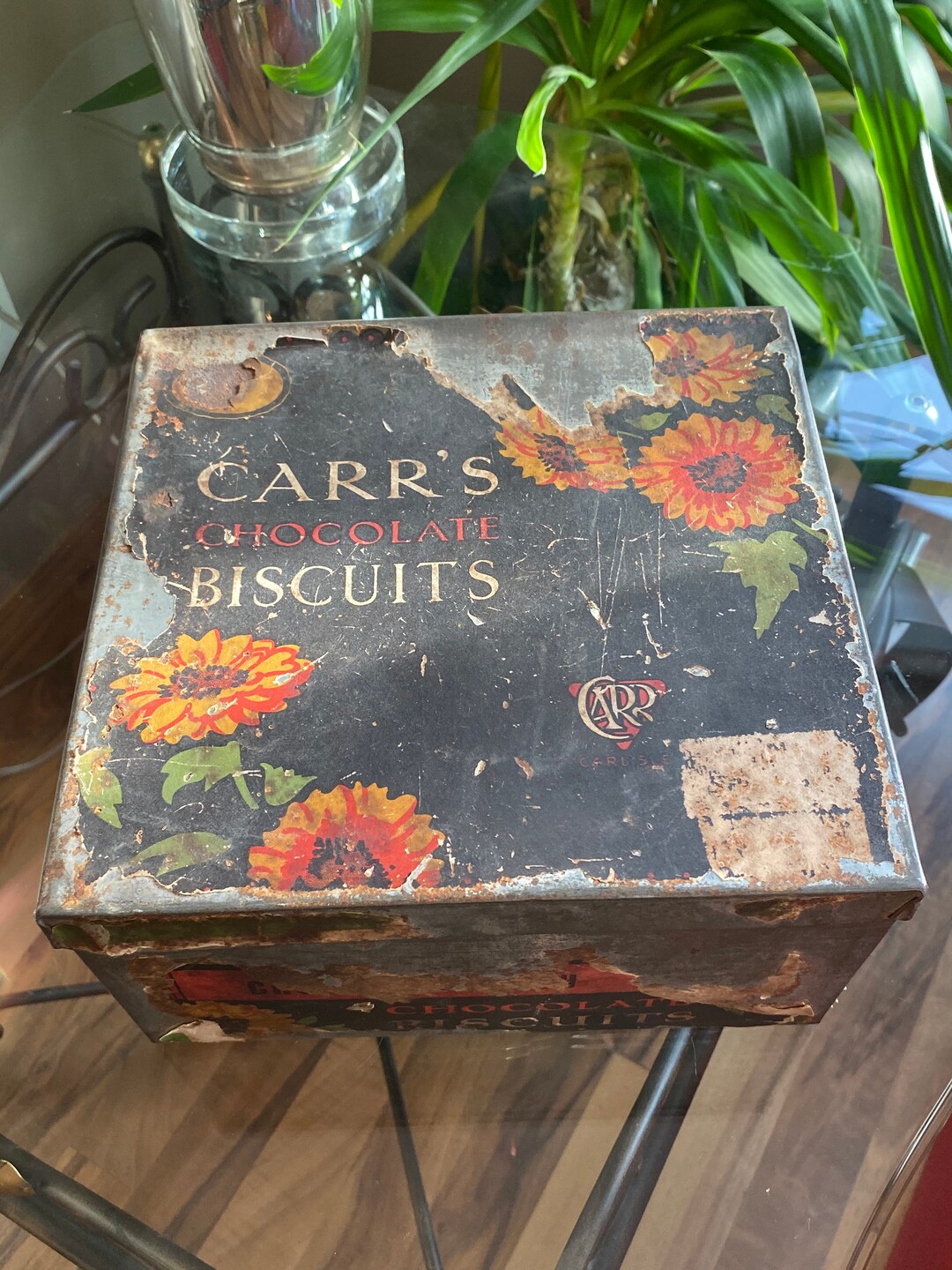 Antique Carr’s Chocolate Biscuits Tin 1920s - Etsy