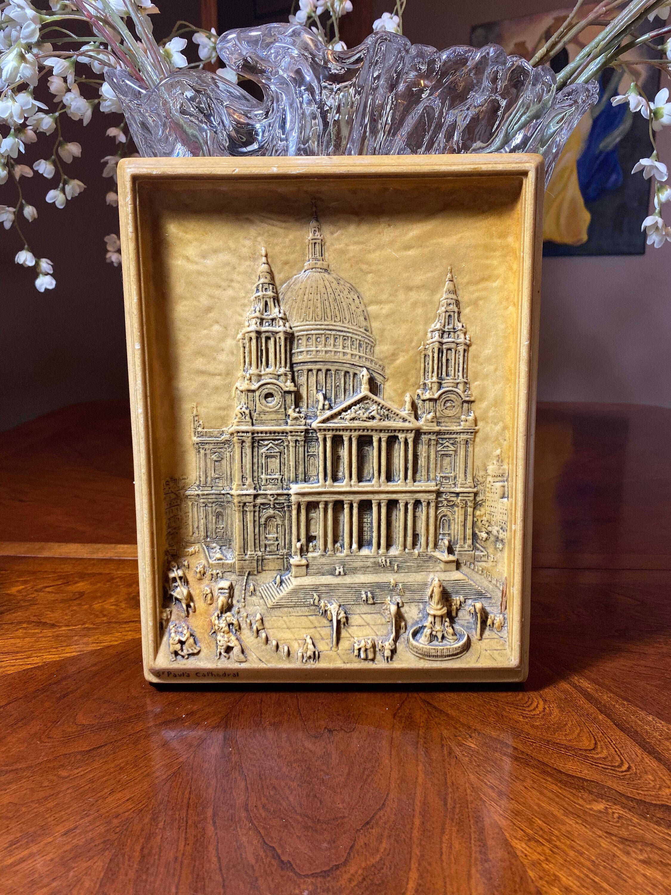 Vintage St Pauls Cathedral Wall Plaque Ivorex Osborne | Etsy