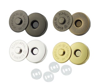 14mm Magnetic Purse Snaps Closures Gold MAGNET SNAP MAG-110 - Etsy