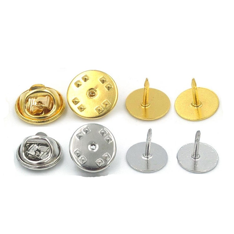 20 50 100 Sets 4.5mm 10mm TIE Tac Tacks Findings Pins Round - Etsy