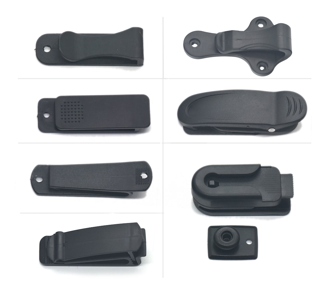 Plastic Belt Clip Holster Sheath Clasp Hook Buckle Belt Keyring Black ...