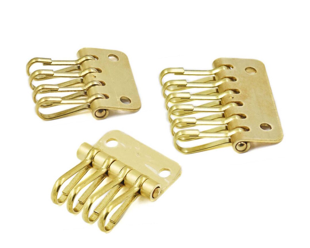 4 6 Spring Solid Brass Key Holder Plate Key Pouch for Purse Handbag ...