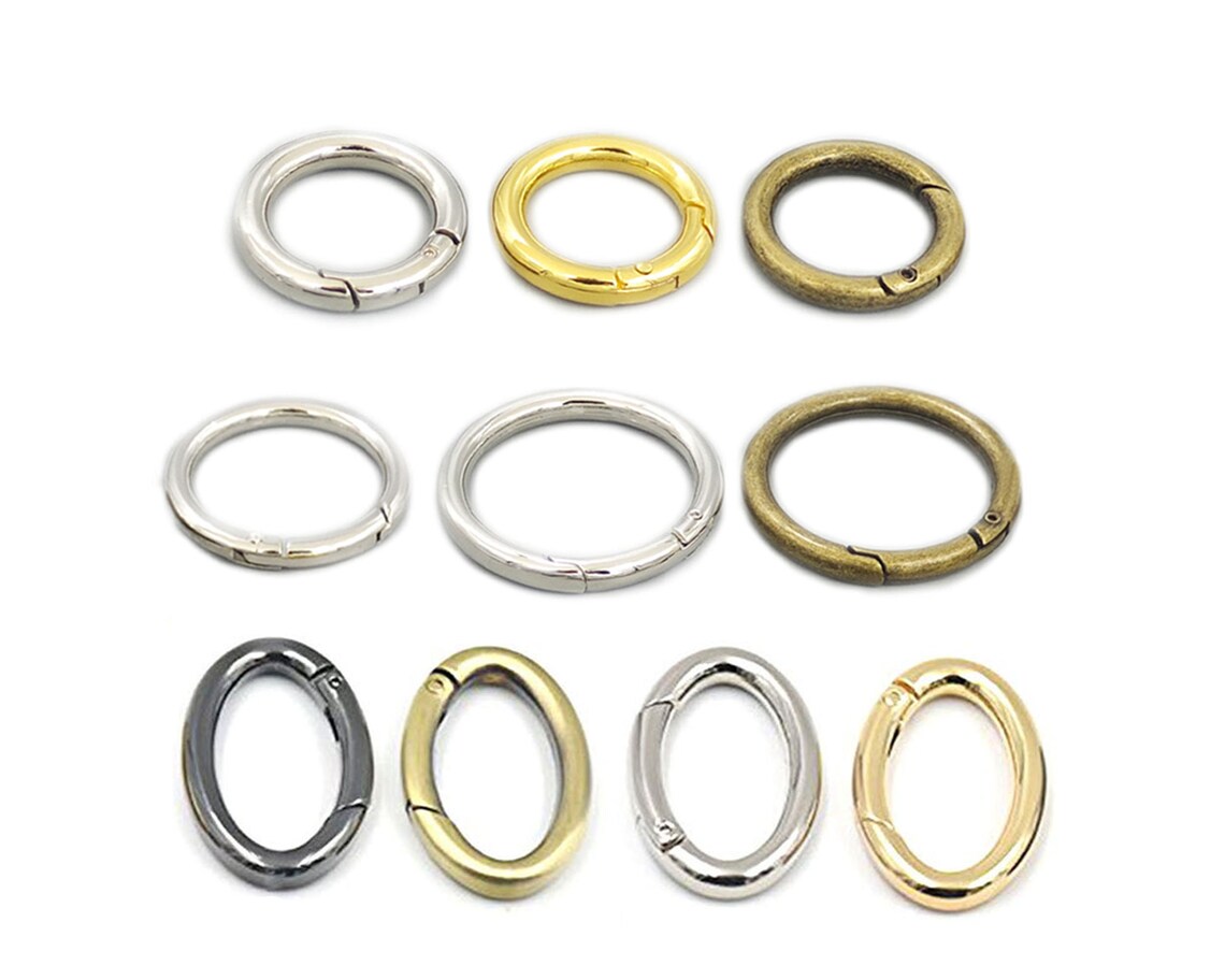 2 5 10 Pcs 25 30 36 38mm O Ring & Oval Ring Snap Clip Trigger - Etsy ...