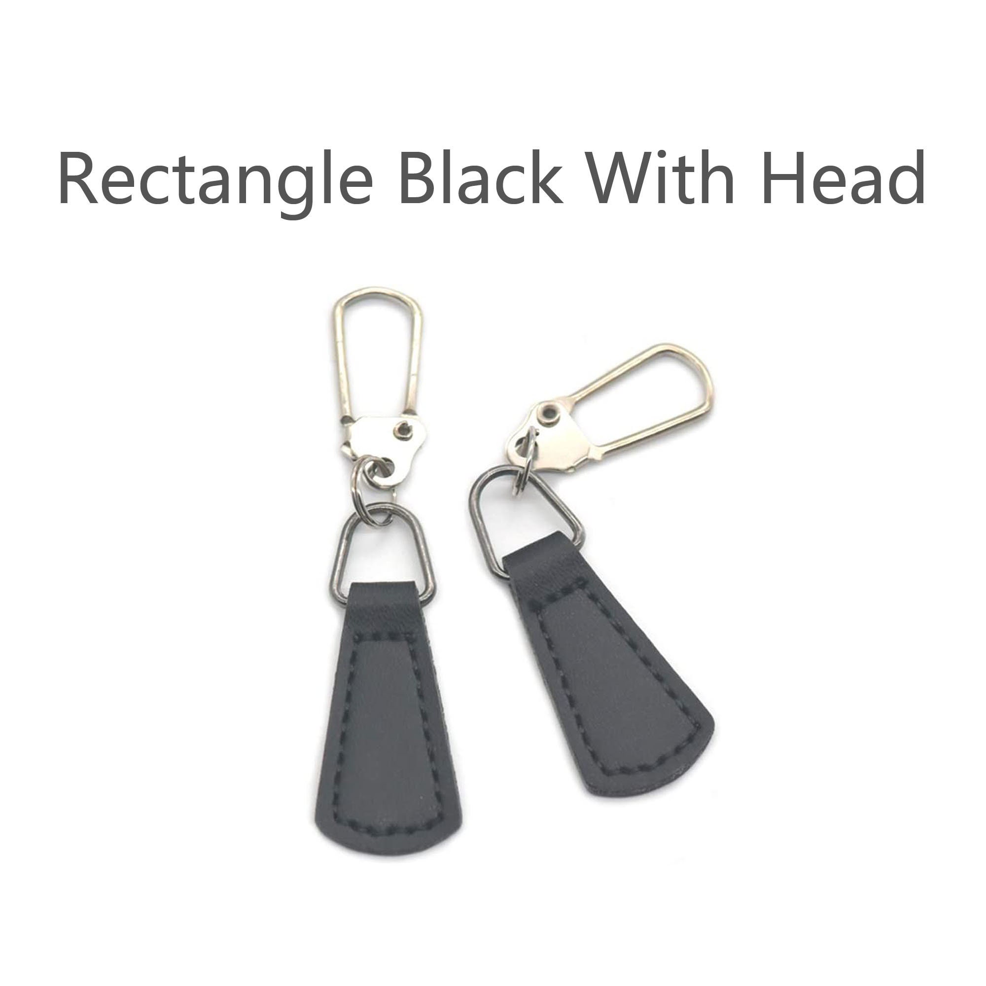 Metal 5 PU Leather Zipper Slider Fixer Puller Tab Instant Bag - Etsy