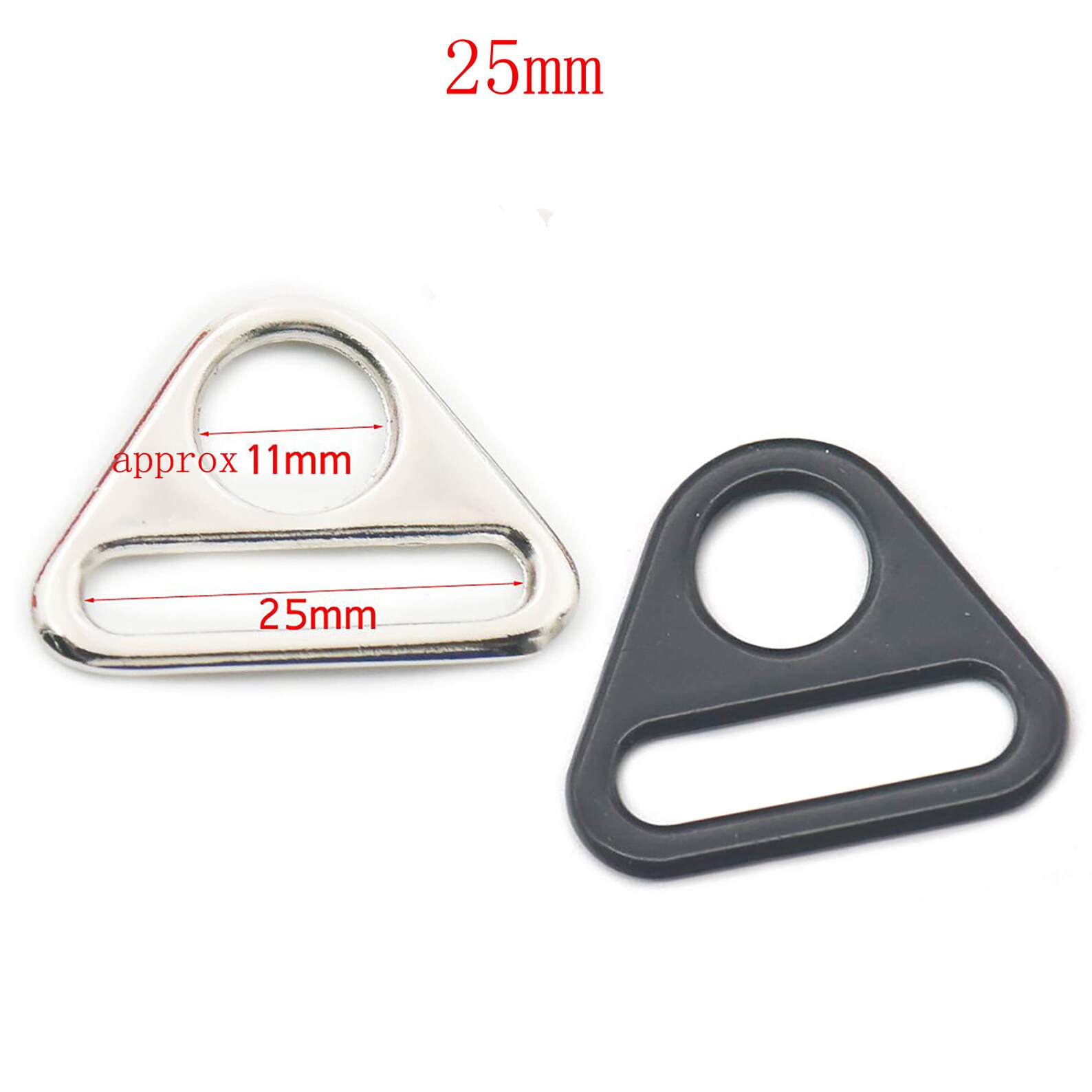 5 10 20 Pcs 25 38mm Metal Triangles Adjuster D Ring Buckle - Etsy