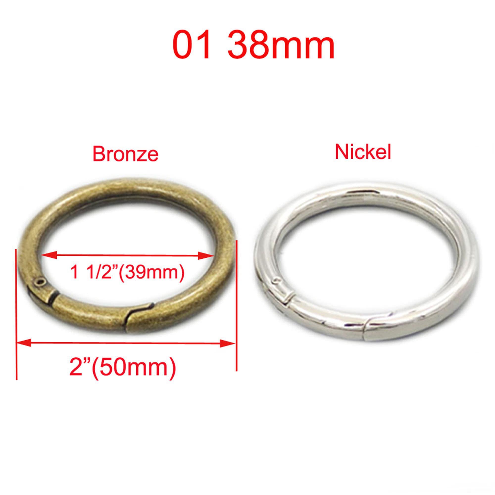 2 5 10 Pcs 25 30 36 38mm O ring & Oval ring snap clip trigger | Etsy