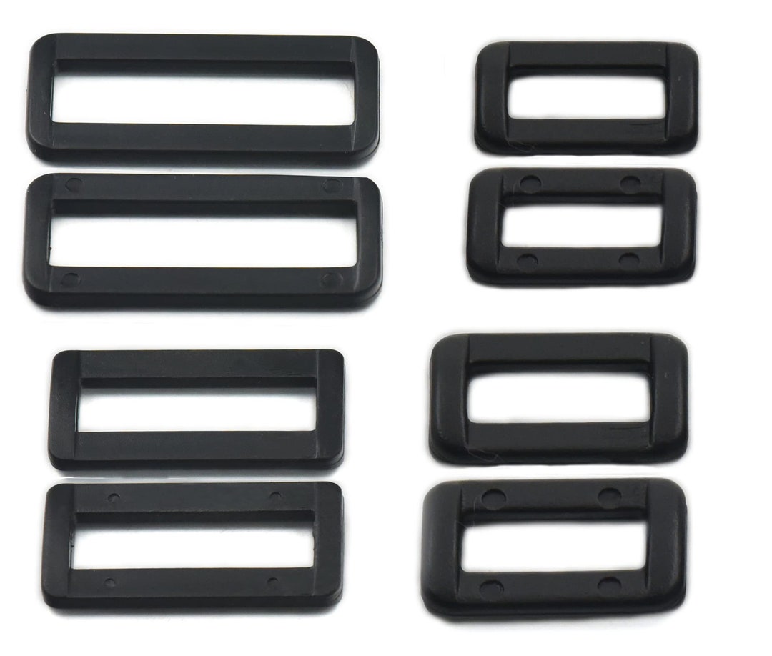 25 50 Rectangle Plastic Square Ring Webbing Belt Ribbon Buckle 25mm ...