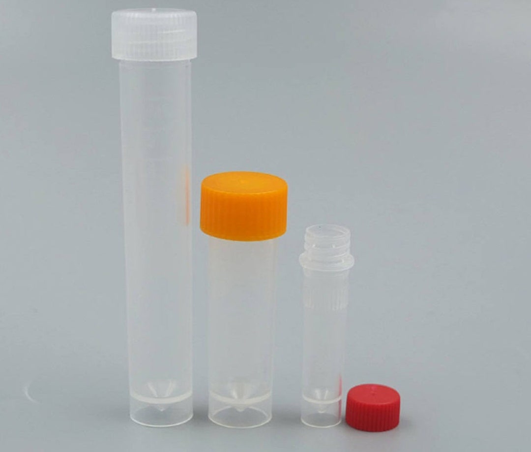1.5ml 5ml 10ml Test Tubes Vial Screw Seal Cap Pack Container - Etsy