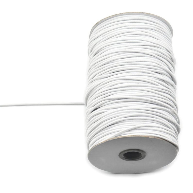 One Roll 5/10/20/50/140 Yards Round Elastic Cord 2.5mm 3mm for - Etsy