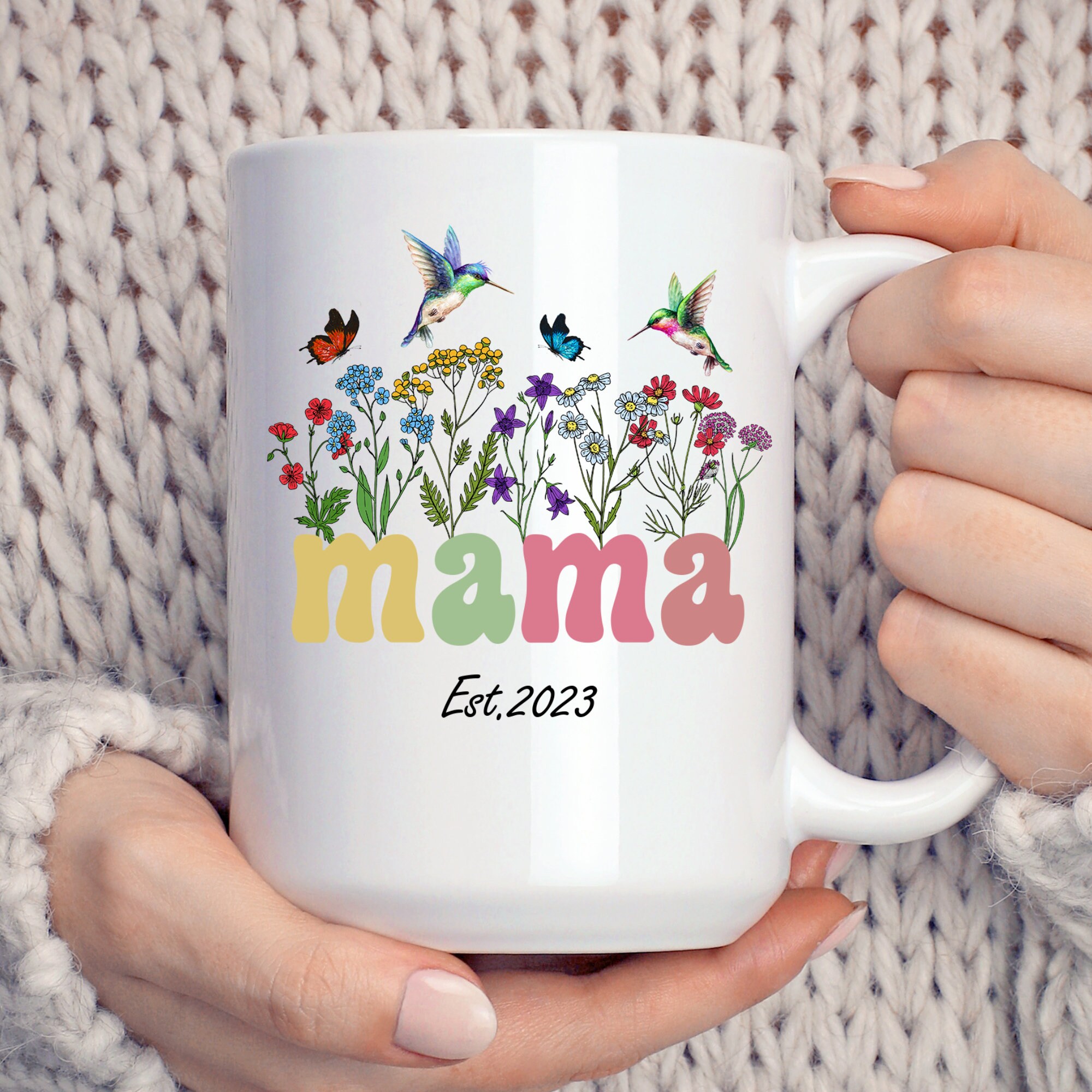 Custom Mama Mug Mom Est 2023 Mother's Day Coffee Mug - Etsy