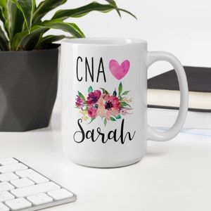 CNA Coffee Mug CNA Personalized Mug CNA Graduation Gift - Etsy