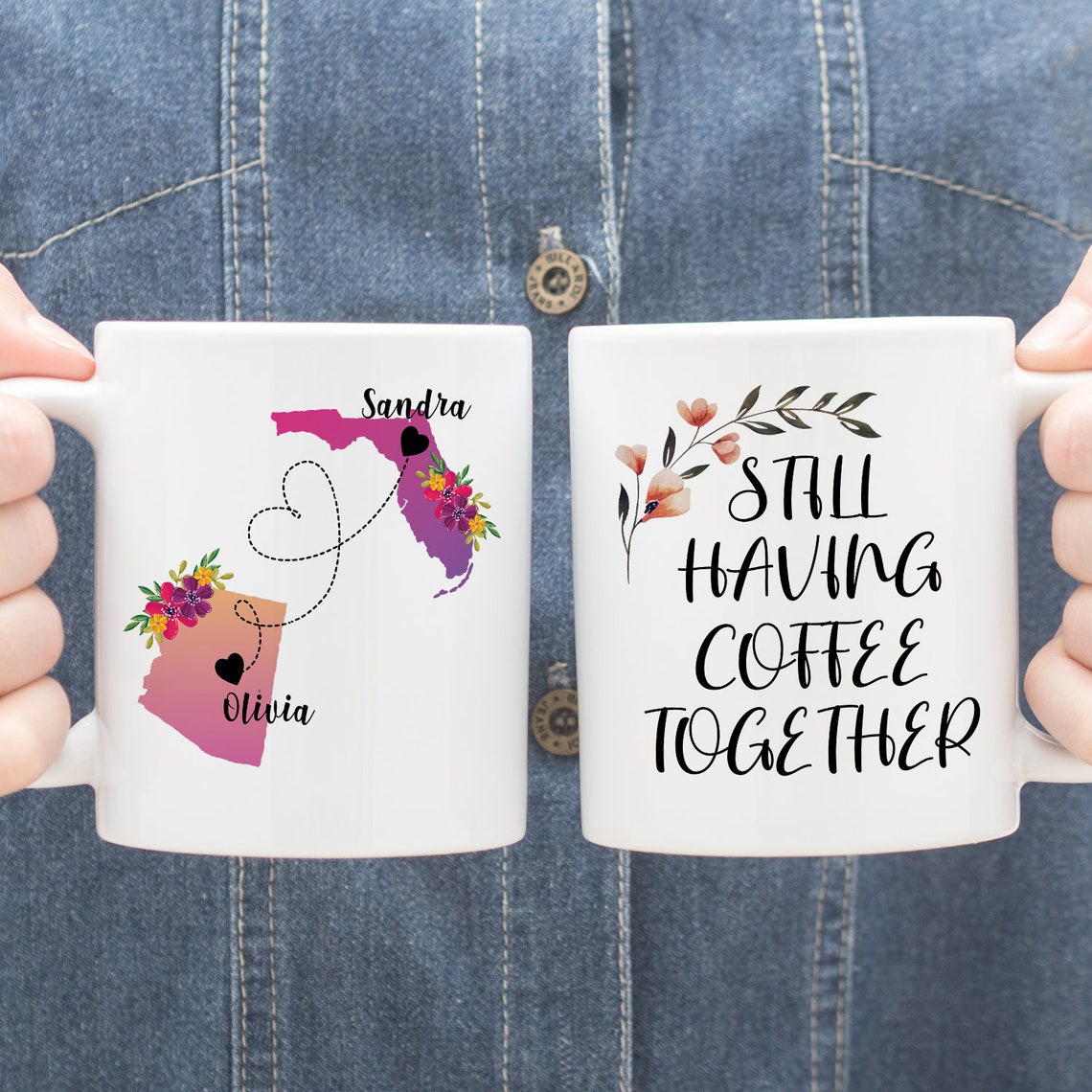 Still Having Coffee Together Mug Long Distance Friendship | Etsy