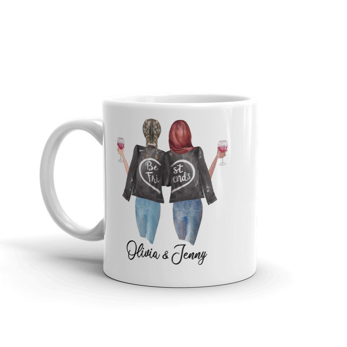 Best Friends Mug Personalized Best Friend Mug Custom Best - Etsy