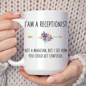 Funny Receptionist Mug, Gifts for Receptionist, Professionals Day ...