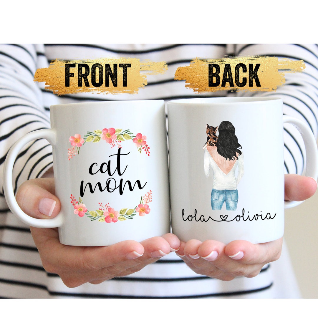 Personalized Cat Mug Cat Gifts for Cat Lovers Custom Cat Mom - Etsy