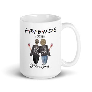 Personalized Friends Forever Mug, Bestie Coffee Mug, Friendship Mug ...
