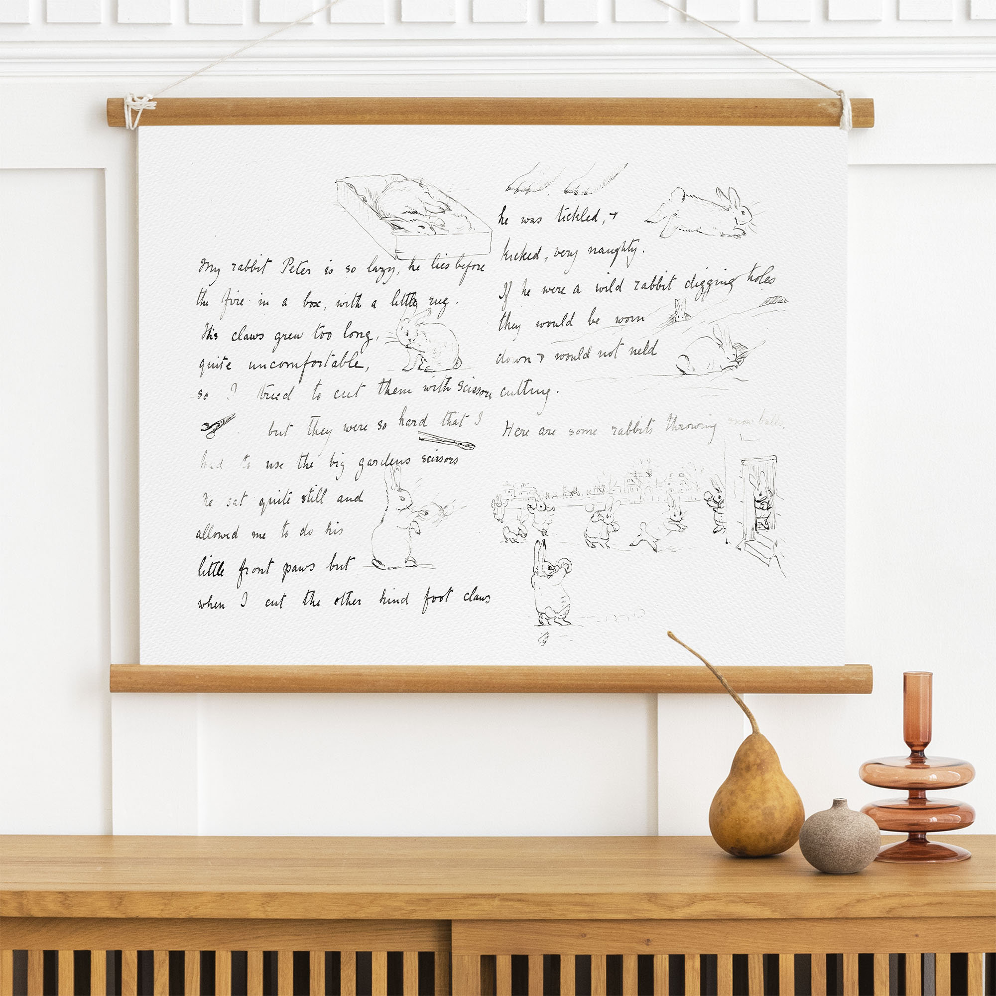 Beatrix Potter Peter Rabbit Nursery Art, Children's Literary PRINTABLE ...