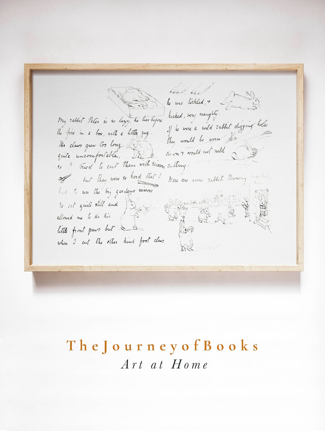 Beatrix Potter Peter Rabbit Nursery Art, Children's Literary PRINTABLE ...