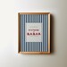 Babar Nursery Art Prints DIGITAL DOWNLOADS, Set of 4 Navy Blue Stripes ...