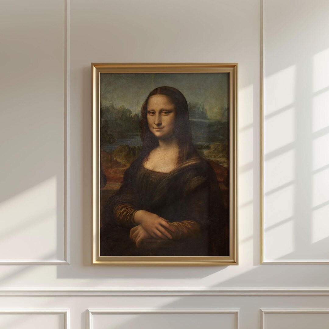 Mona Lisa Poster Art, Da Vinci Classic Wall Art, Mona Lisa Printable ...