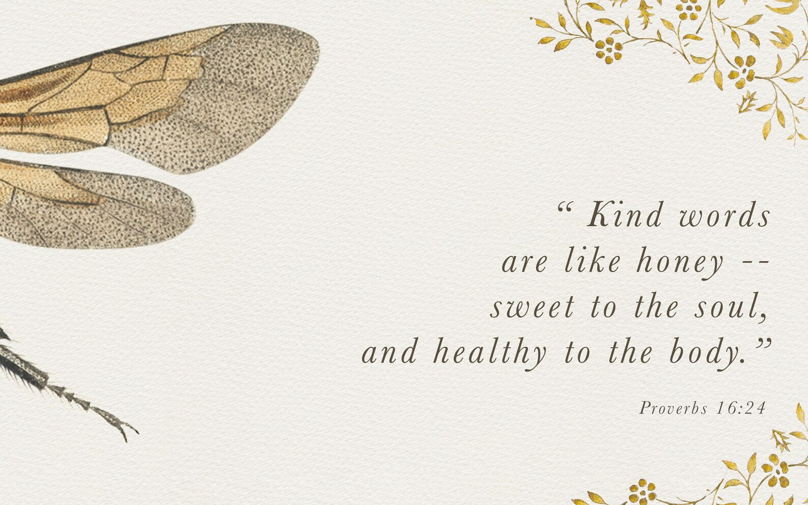 Christian Wall Art Proverbs 16:24 Kind Words Are Like Honey - Etsy