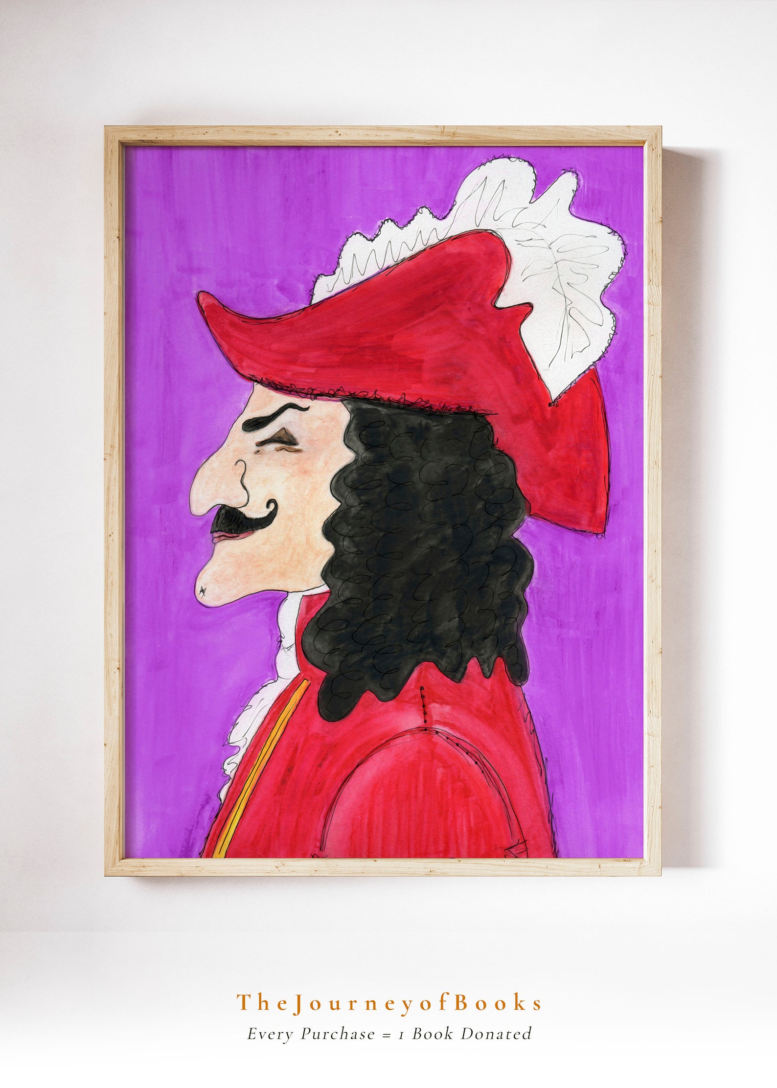 Peter Pan Hand Drawn Art Set Colorful Kids Room Decor | Etsy