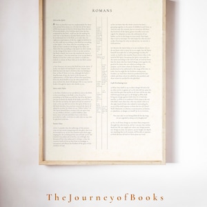 Romans 8 Christian Art, Vintage Bible Page PRINTABLE, Entire Chapter ...