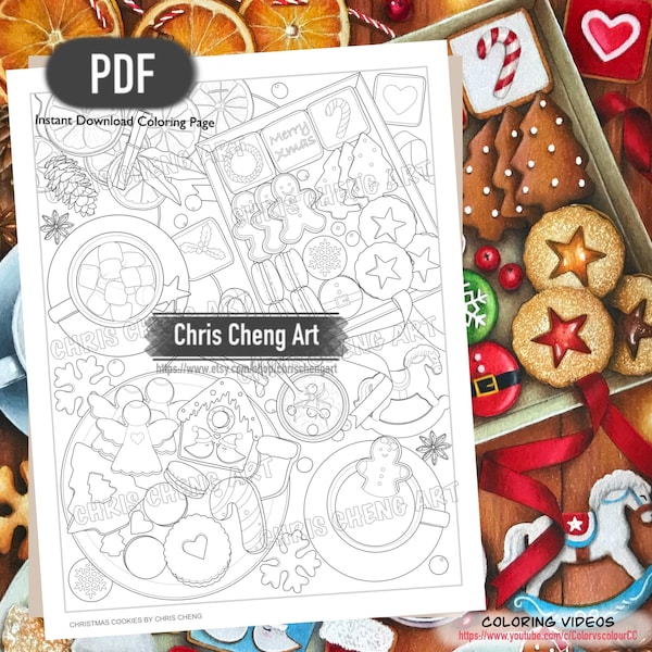 Chris Cheng Coloring Pages - Etsy