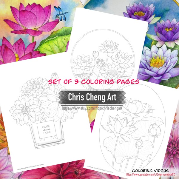 Chris Cheng Coloring - Etsy