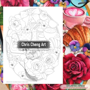 Coloring Page "dream Date" | Instant Download Printable File (PDF) - Etsy