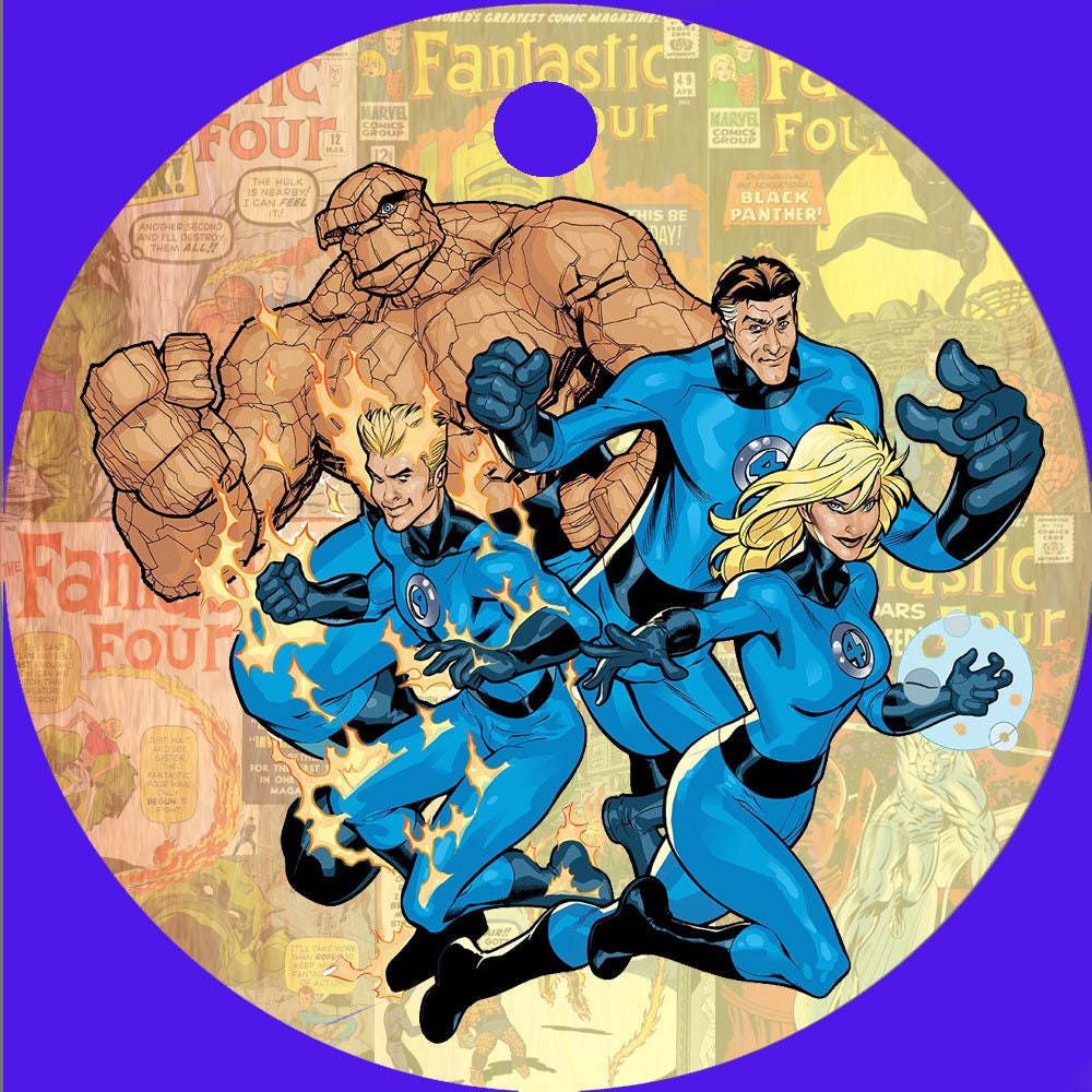 MARVEL SUPERHERO CHARACTER Personalised Christmas Tree Decoration ...