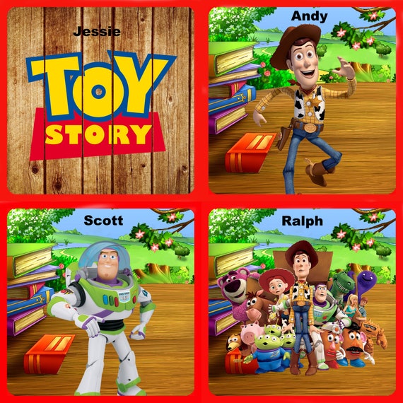 TOY STORY Karakter Gepersonaliseerde Houten Onderzetter | Etsy