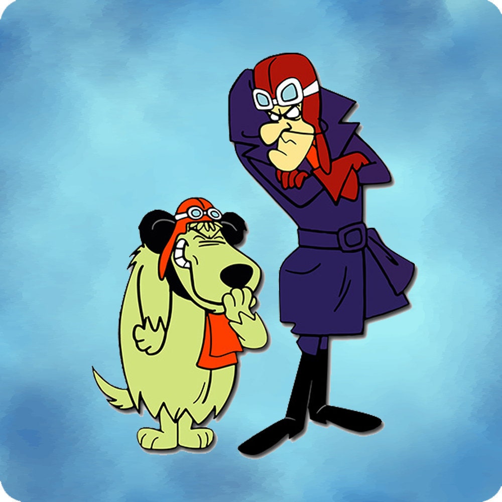 DASTARDLY and MUTTLEY in Their Flying Machines Character - Etsy UK