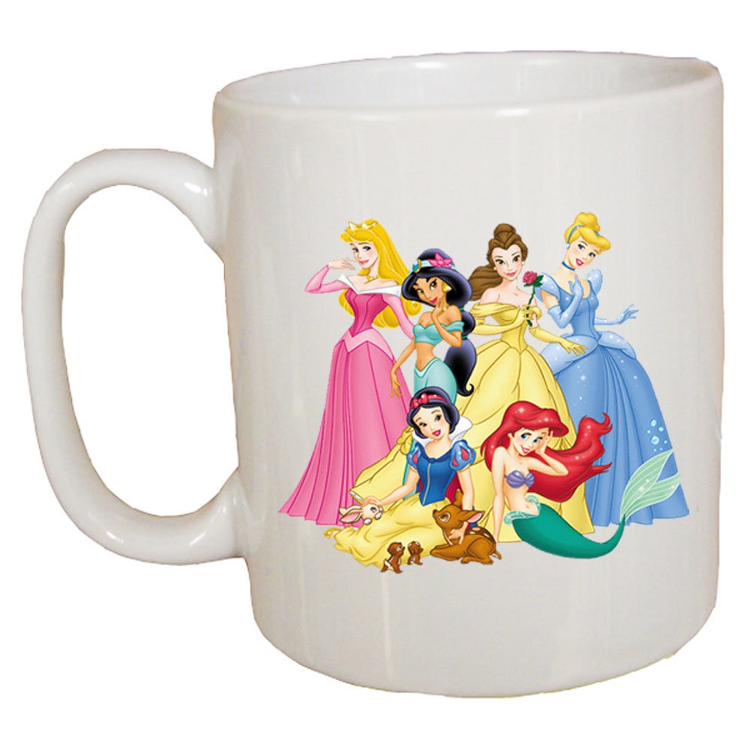 DISNEY PRINCESSES Personalised Mug, Customised Mug, Custom Printed Mug ...