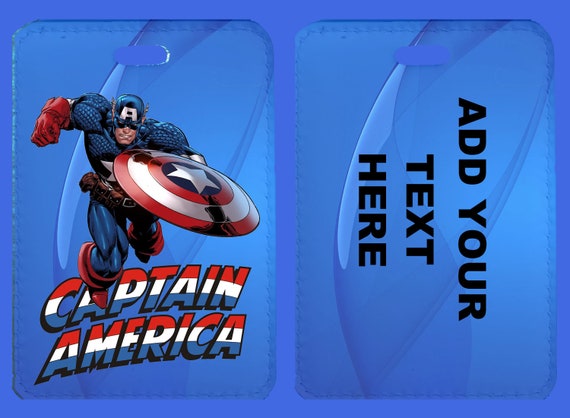 MARVEL AVENGERS Personalised Luggage Tags Custom Printed - Etsy
