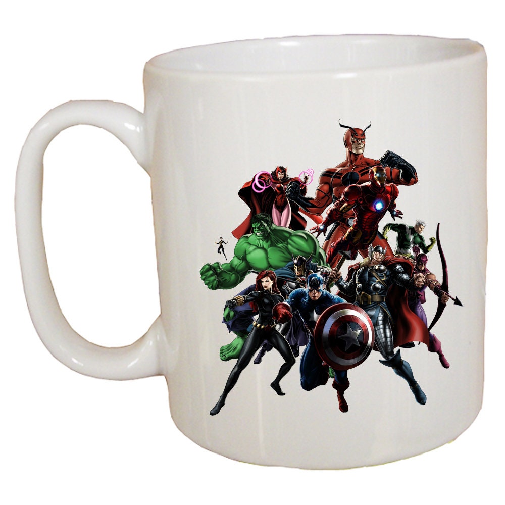 MARVEL AVENGER CHARACTER Personalised Mug Customised Mug - Etsy
