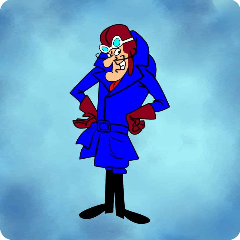 DASTARDLY and MUTTLEY in Their Flying Machines Character - Etsy UK