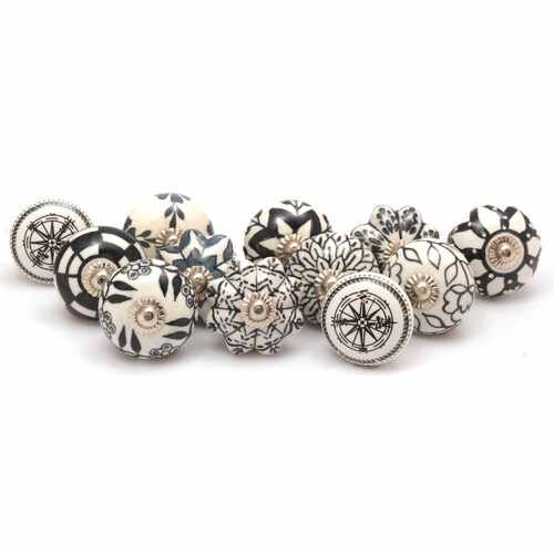 Emboss Orange Color Ceramic Knobs Handpainted Kitchen Cabinet | Etsy