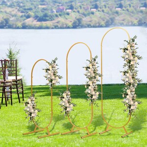 3PCS Steel Arch Backdrop Stands Wedding Arch Balloon Arched - Etsy
