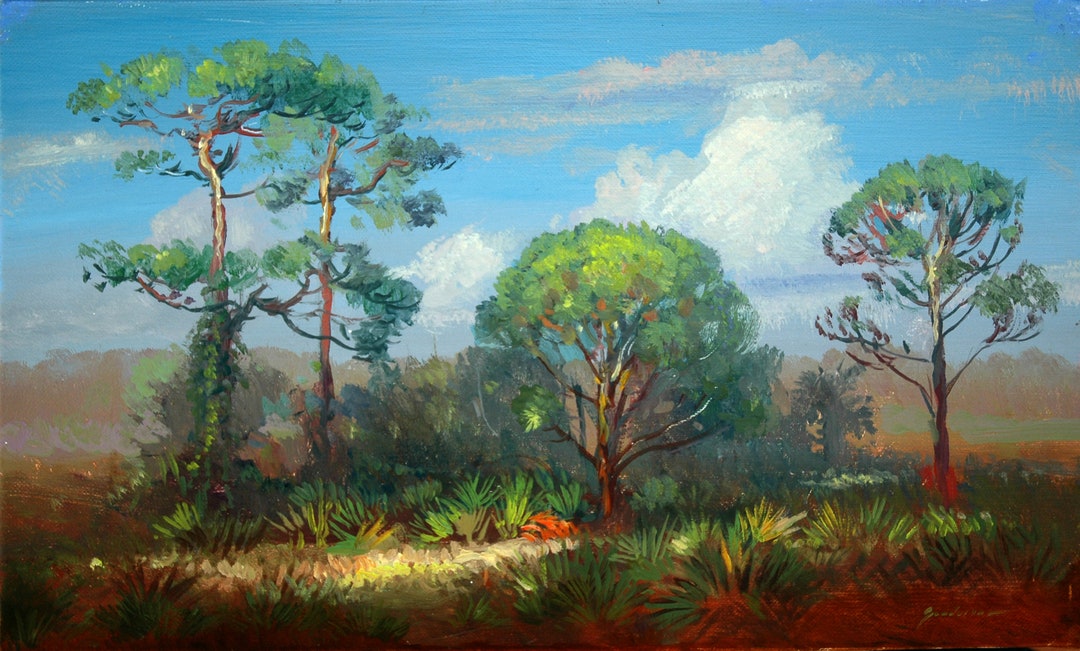 Florida Pines | Keith Gunderson | Florida Landscape Painting | Florida ...