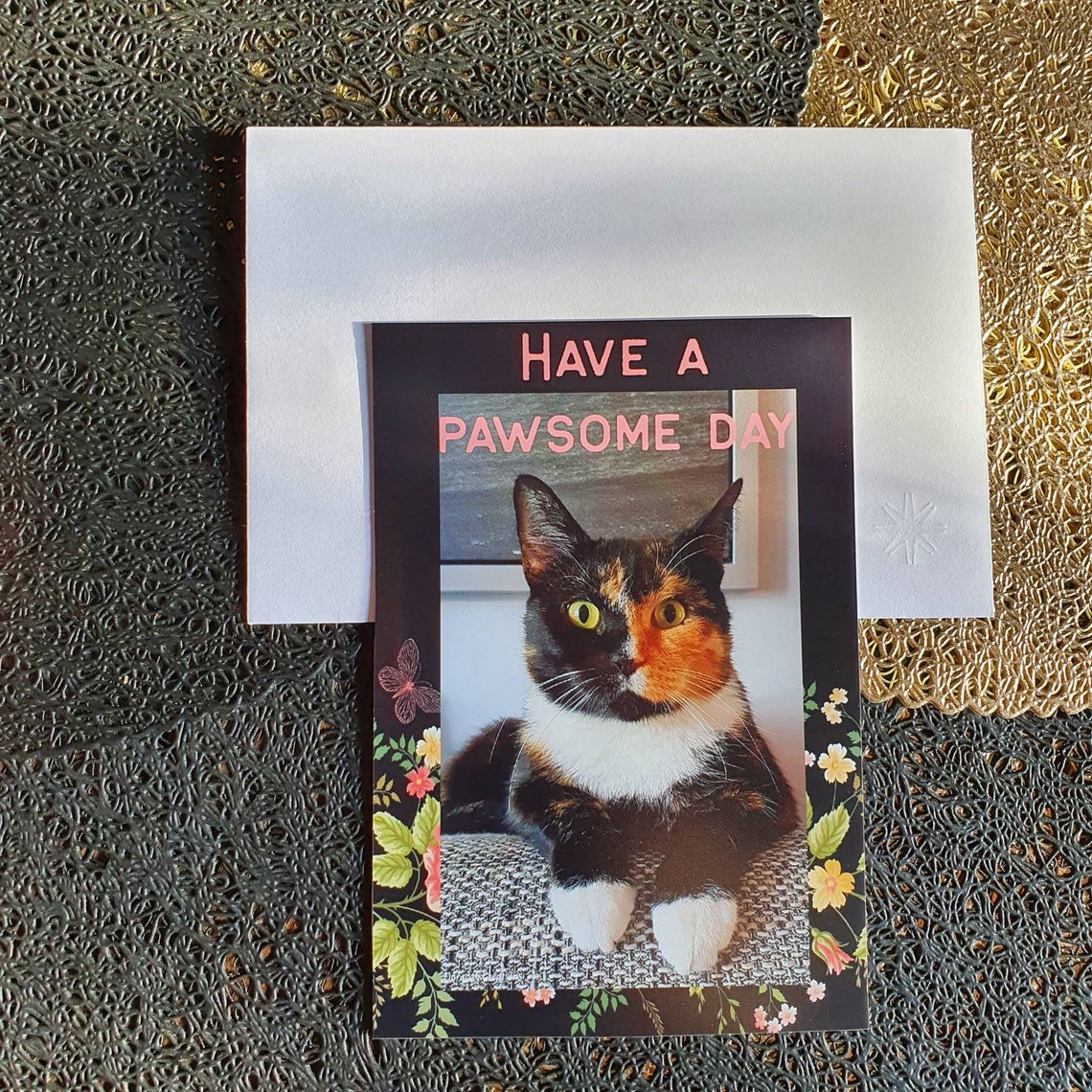 Postcard have a Pawsome Day - Etsy