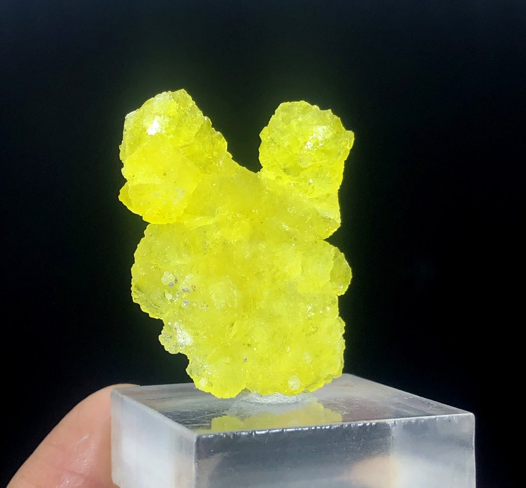 Natural Yellow Color Brucite Crystal, Rare Mineral, Brucite Specimen ...