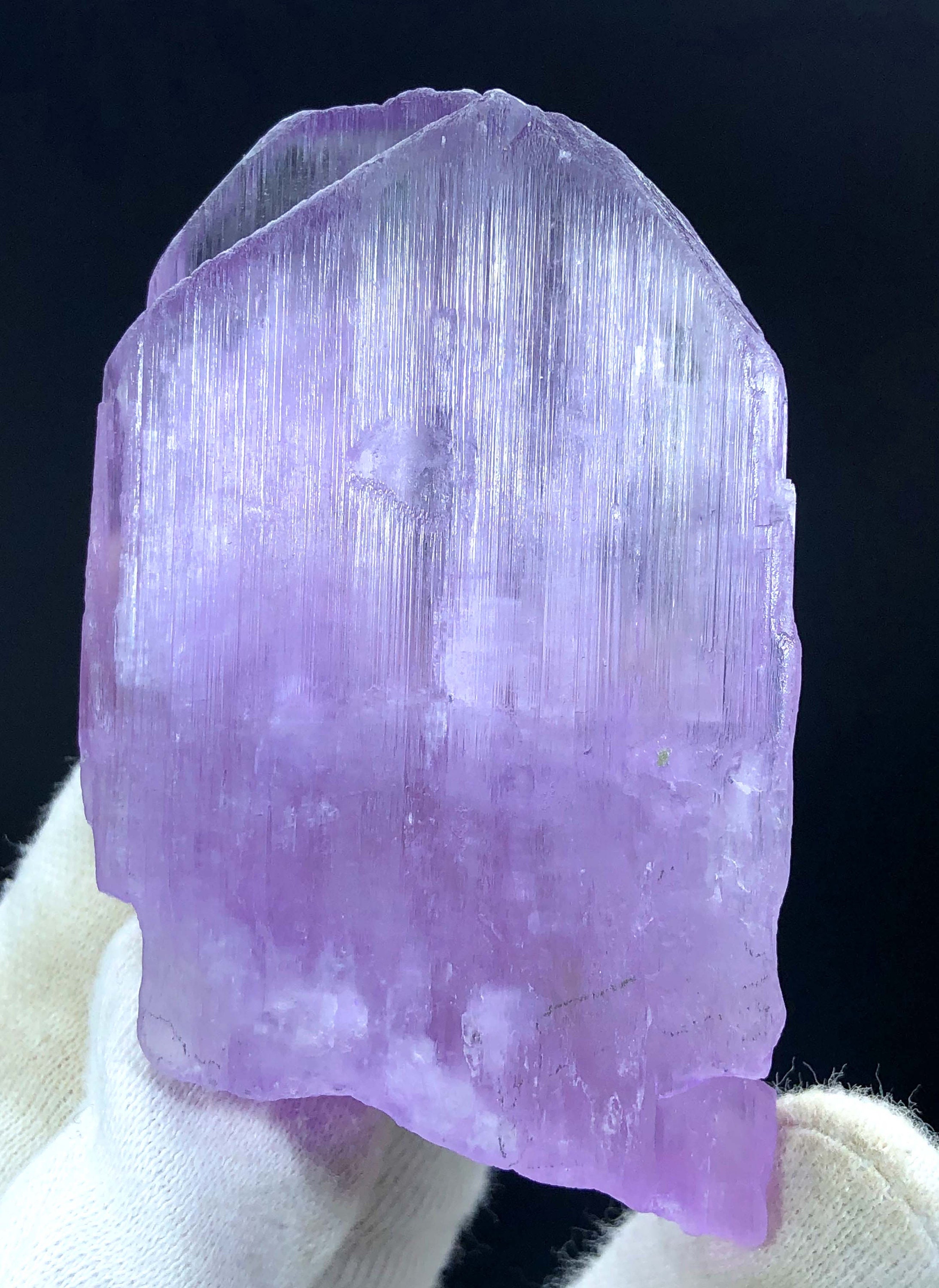 Natural Pink Color DT Kunzite Crystal, Raw Mineral, Kunzite Crystal ...