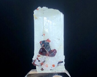 Red Garnet on Schorl, Mica and Feldspar From Skardu Pakistan - 35 Gram ...