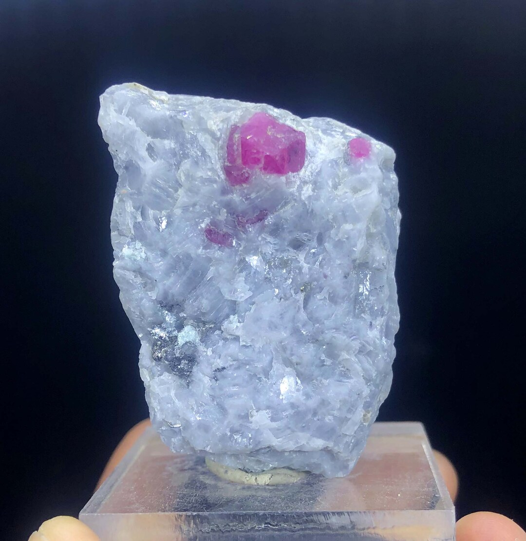 Afghan Ruby Crystal Specimen: Red Ruby on Matrix, Mineral Collection - Etsy